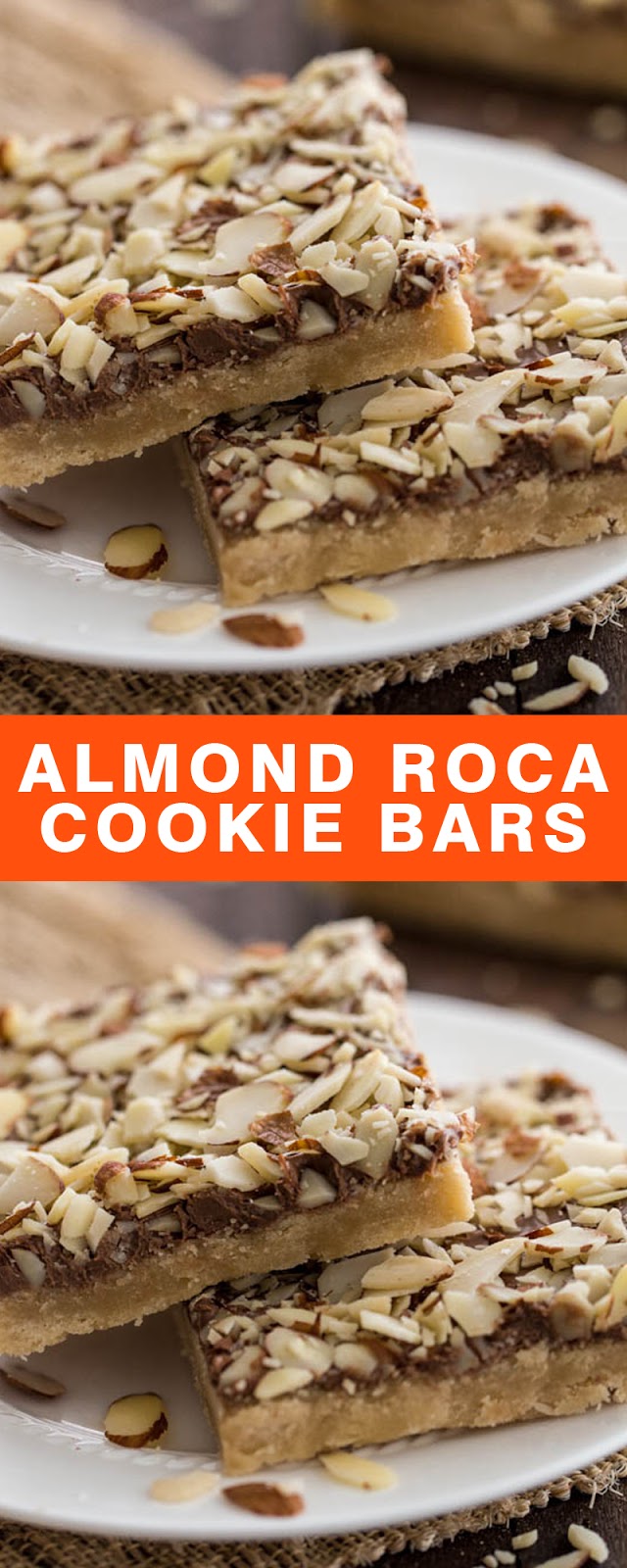 ALMOND ROCA COOKIE BARS - Food Fun Kitchen