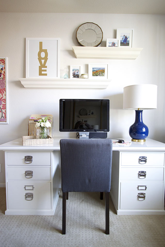 Client Reveal: Preppy Home Office - Michaela Noelle Designs