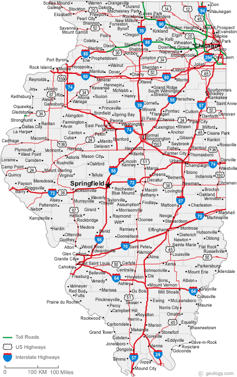 LIST OF CITIES IN ILLINOIS