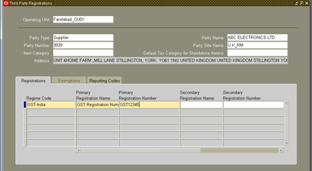 GST in Oracle Apps R12: GST Table Changes in Oracle Apps R12