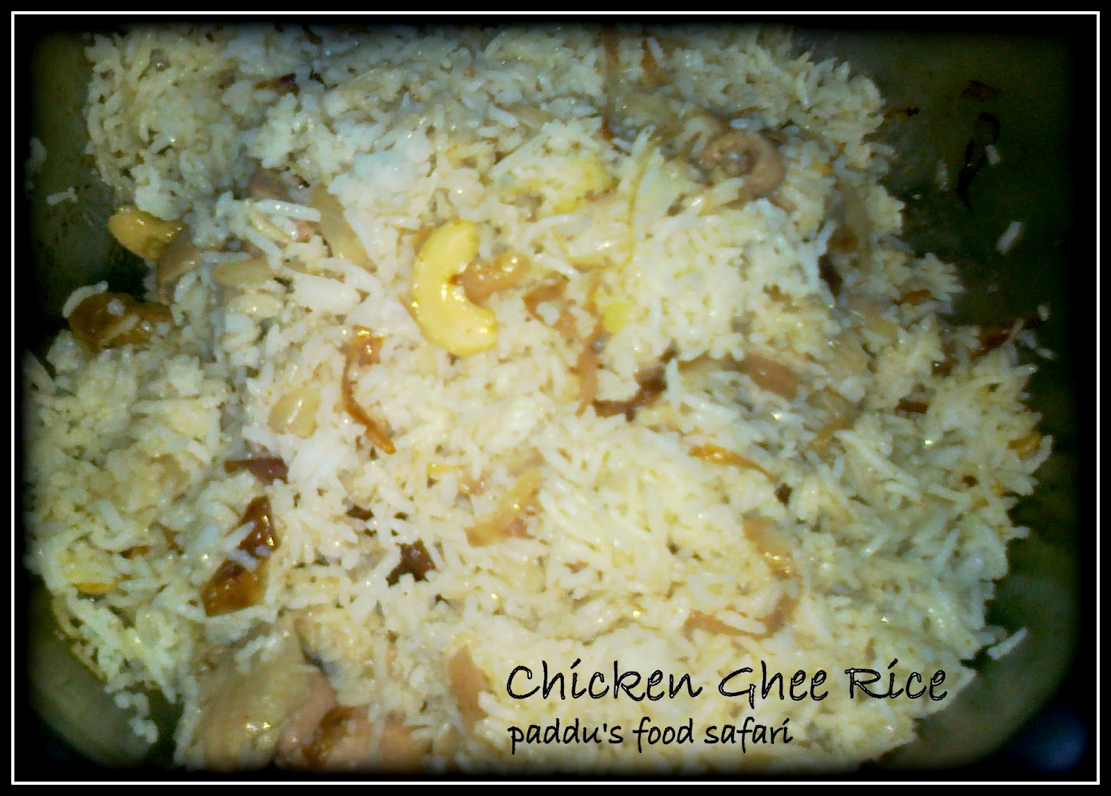 gHara javaN (Home Food): Simple Chicken Ghee Rice