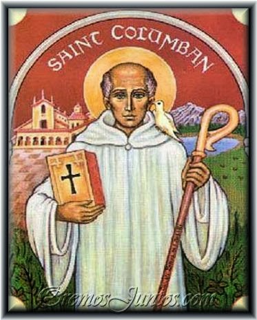 Vidas Santas: San Columbano de Luxeuil y Bobbio, Abad y Fundador