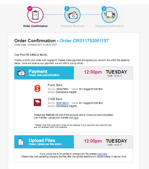 Print Name Card Menggunakan Gogoprint Malaysia - Mellya Crayola