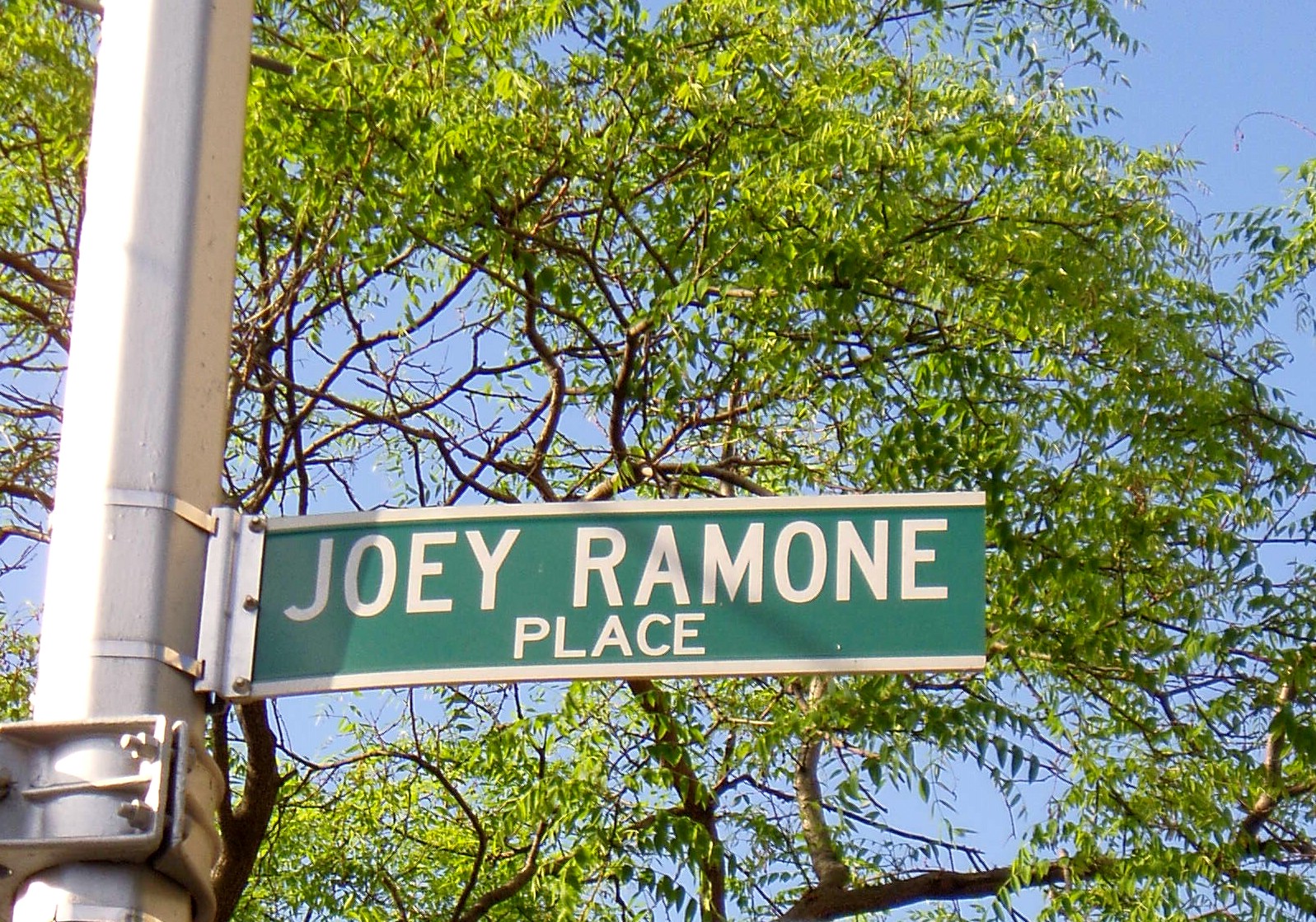 EV Grieve: The Joey Ramone street sign is currently MIA from Joey ...