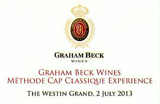 .: The Graham Beck MCC Experience