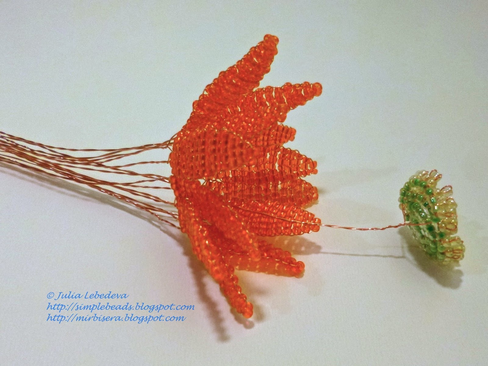 Beading for the very beginners: Gerbera
