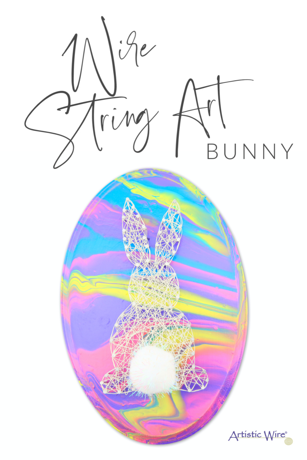 Wire String Art: Bunny