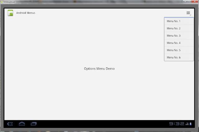Programmers Sample Guide Android Options Menu Submenu