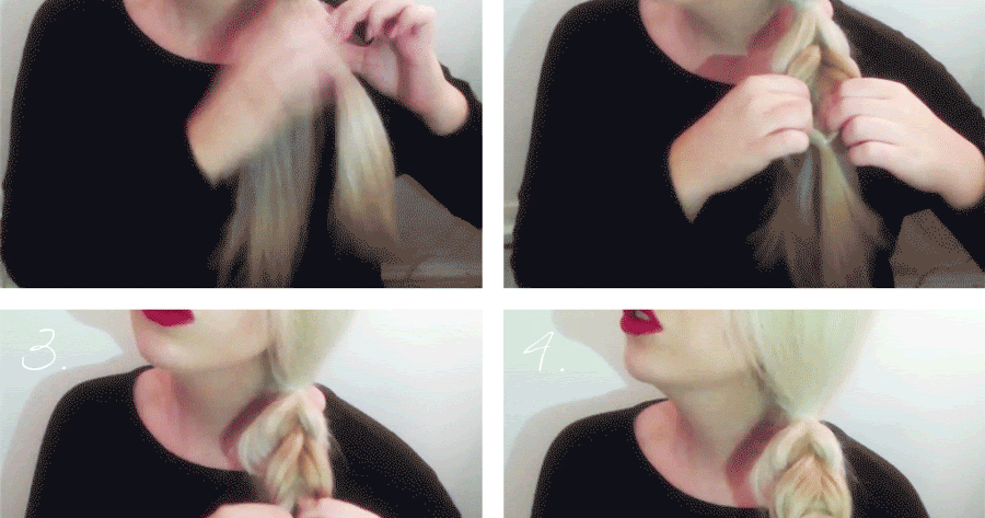 Inward pull through plait/braid - hair tutorial | Grace & Braver