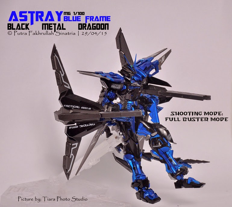 GUNDAM GUY: MG 1/100 Astray Blue Frame Black Metal Dragoon - Custom Build