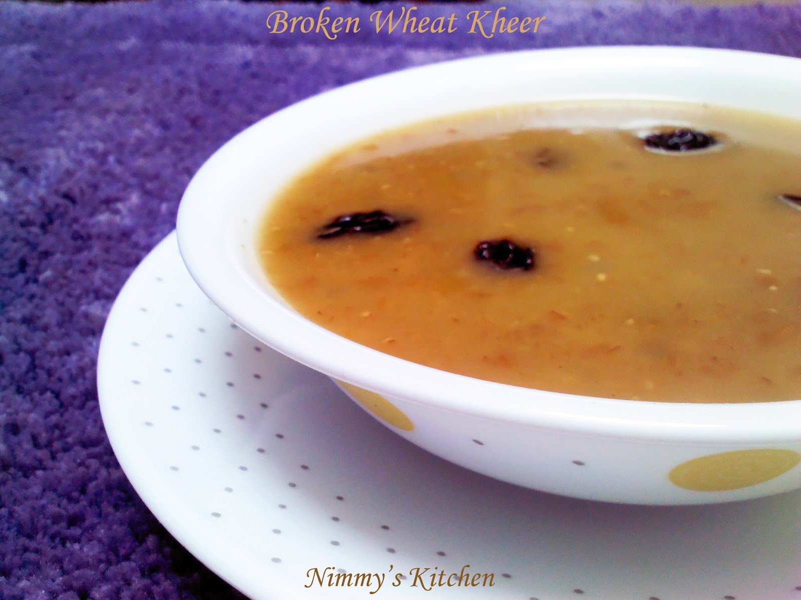 Nimmy's Kitchen: Broken Wheat Kheer/ Godambu Nurukku Payasam