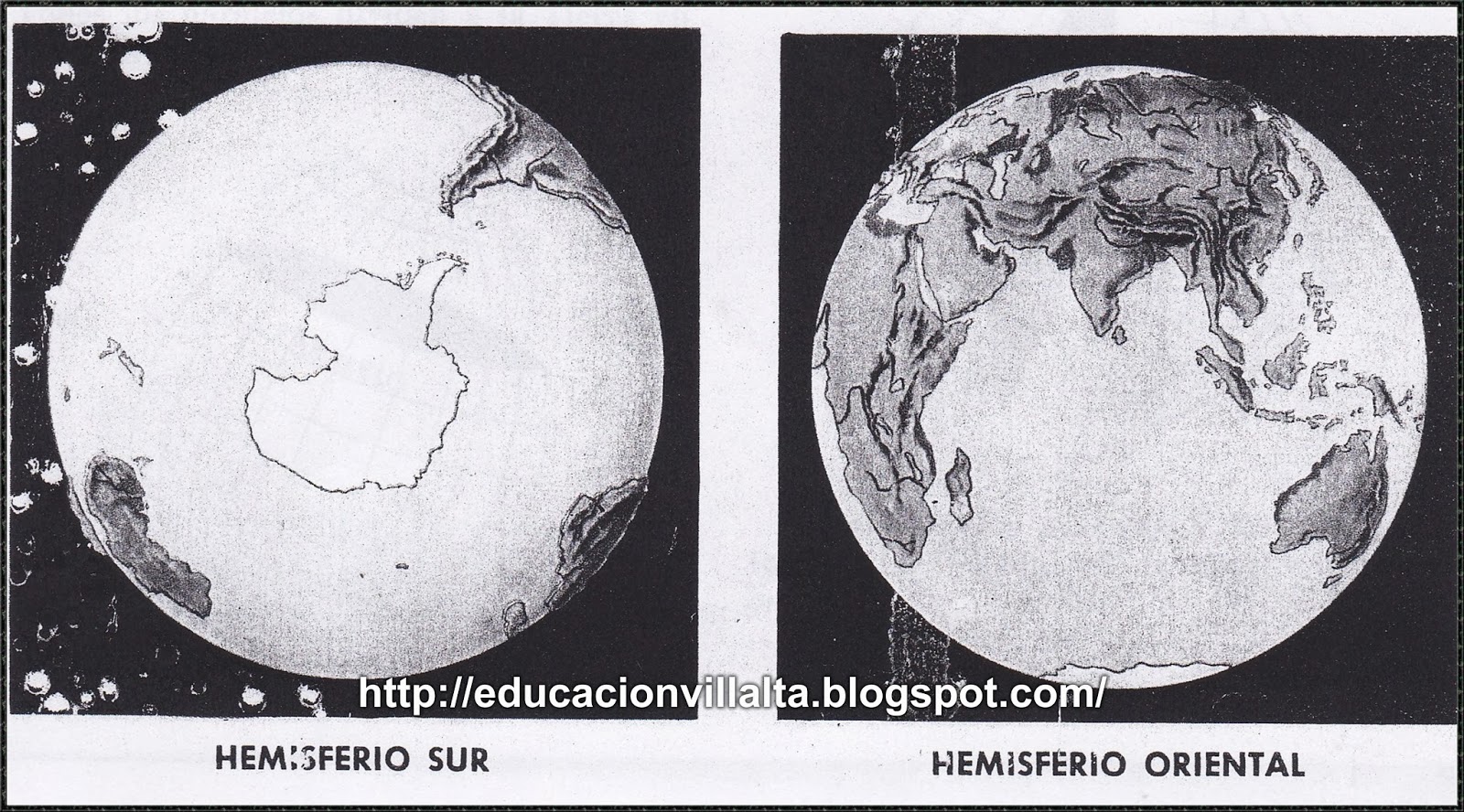 Educación: Los hemisferios. Paralelos. Meridianos. Ubicación Geográfica
