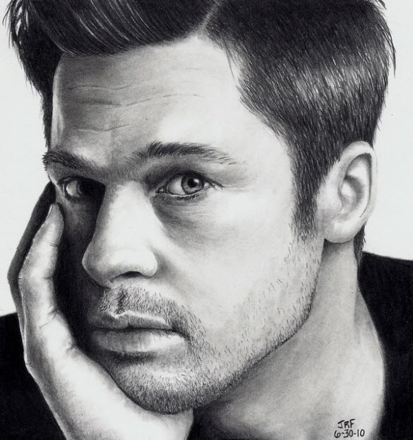 Pix Grove: Dynamic Pencil Portraits Of Celebrities By Rick Fortson From ...