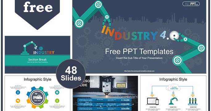 Template PowerPoint Gratis - Tema : Revolusi Industri 4.0