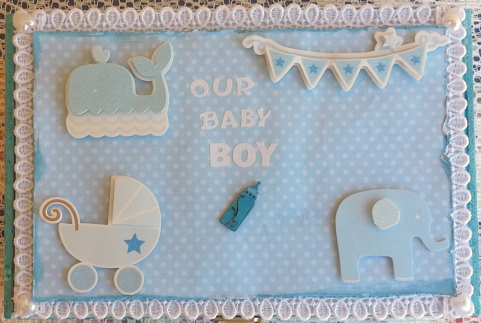 Wheelie Crafty Designs: Baby Boy Keepsake Box