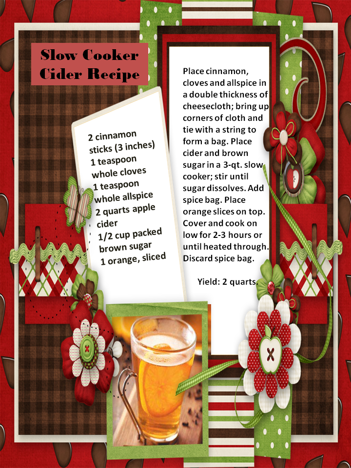 All Things Homemade: Slow Cooker Cider Recipe