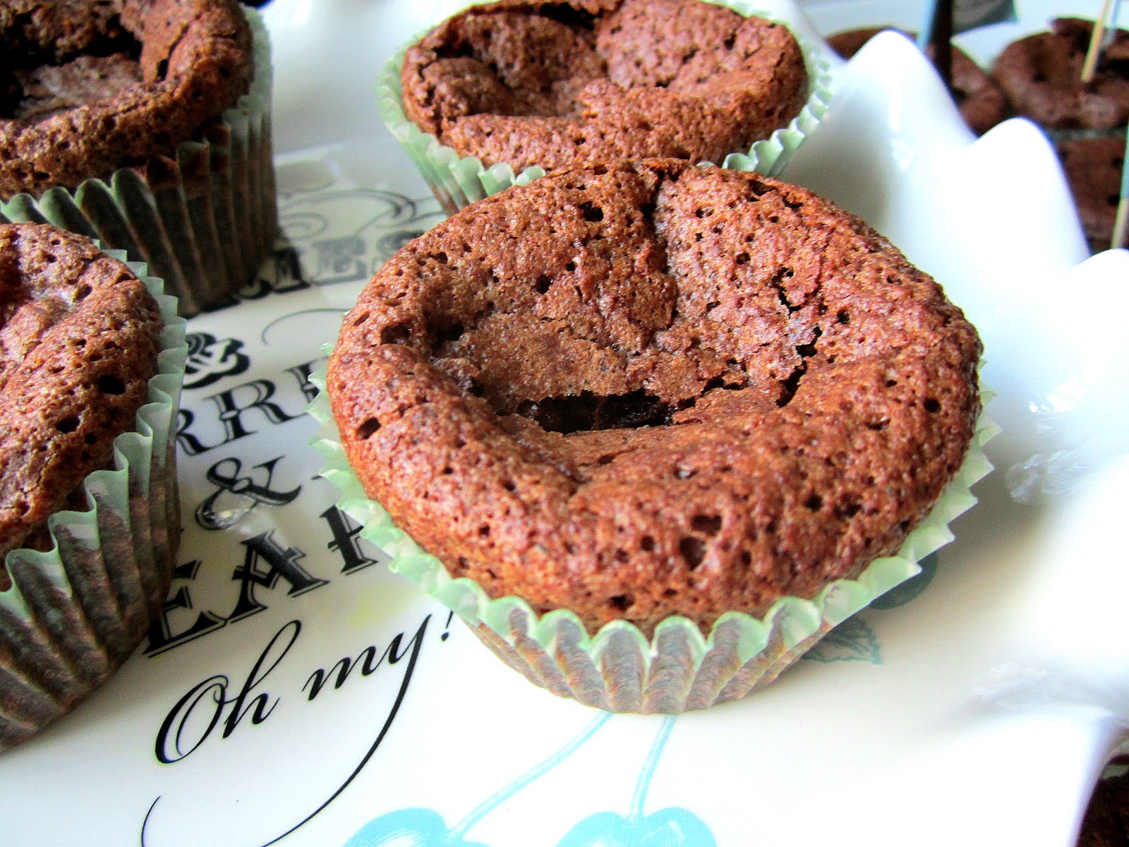 Little Flourless Chocolate Orange Sunken Cakes