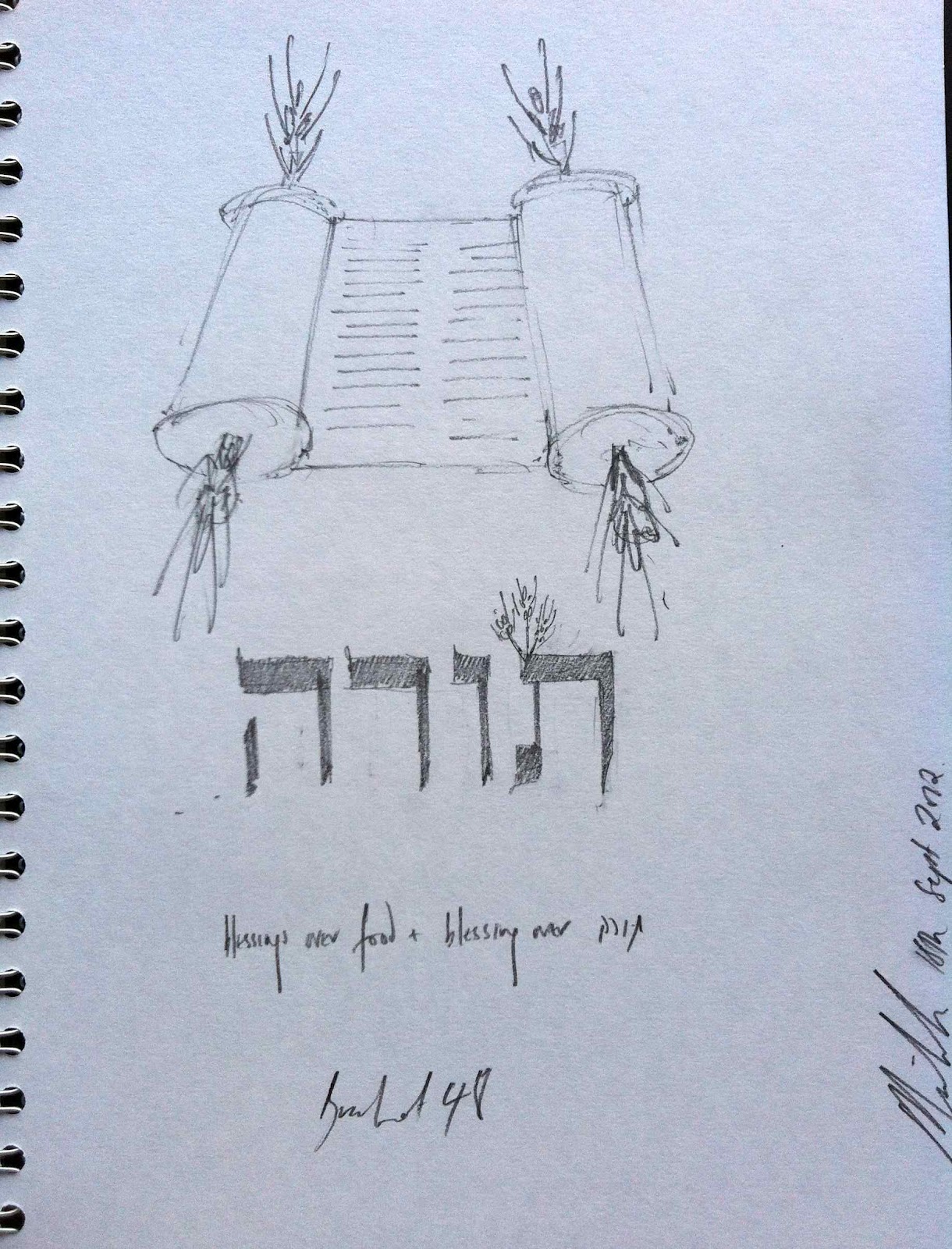 draw yomi: drawing the talmud, a page a day: brachot 48