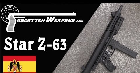 Submachine Gun /Pistol Mitraliur Star Z-62/Z-70B - Not Angka Lengkap