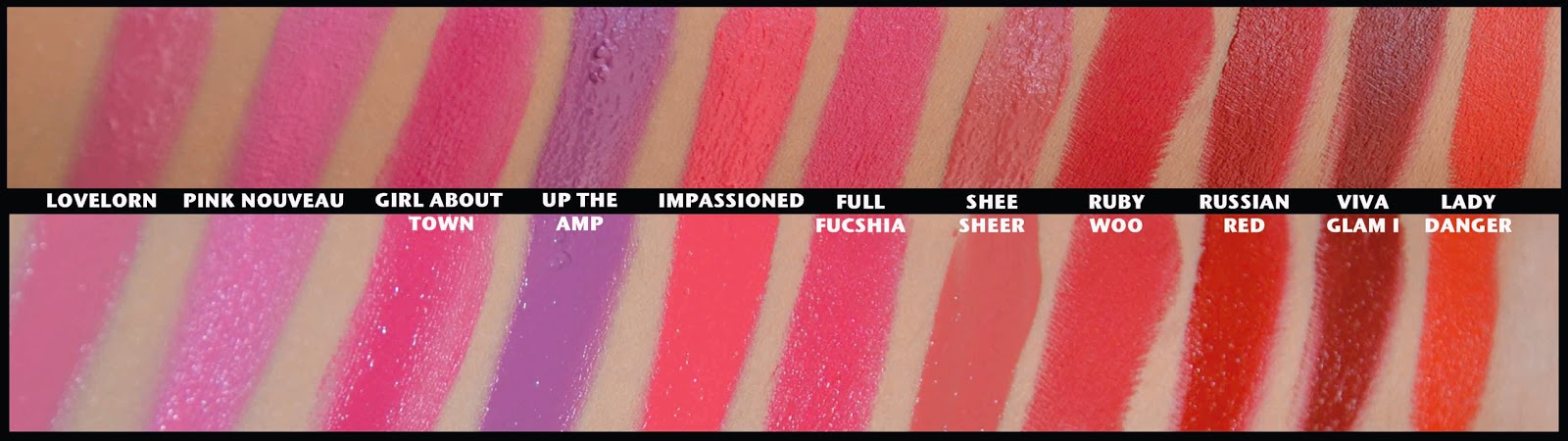 Pynk Camera: Swatches de labiales MAC