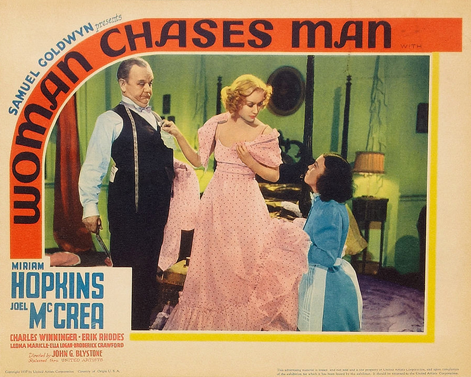 Laura's Miscellaneous Musings: Tonight's Movie: Woman Chases Man (1937 ...