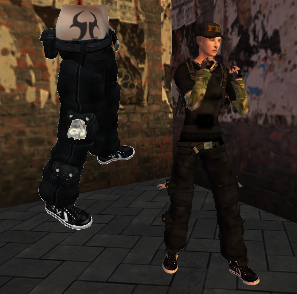 S & T Culture Couture: FBI Hat & Camo Hoodie 1L$ FREE Saddle Pants