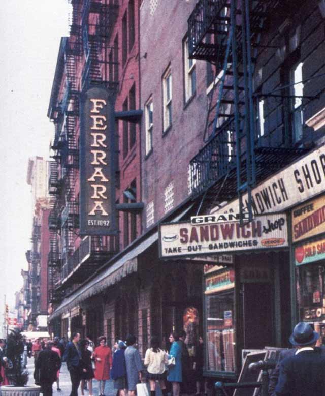 Random Musings: Then and Now: Ferrara Bakery, Manhattan