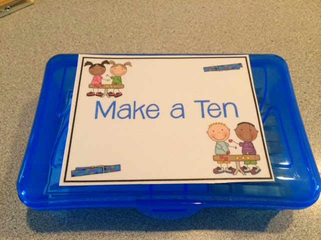 Second Grade Shoppe: Make a Ten / Ten Frame Clip Cards
