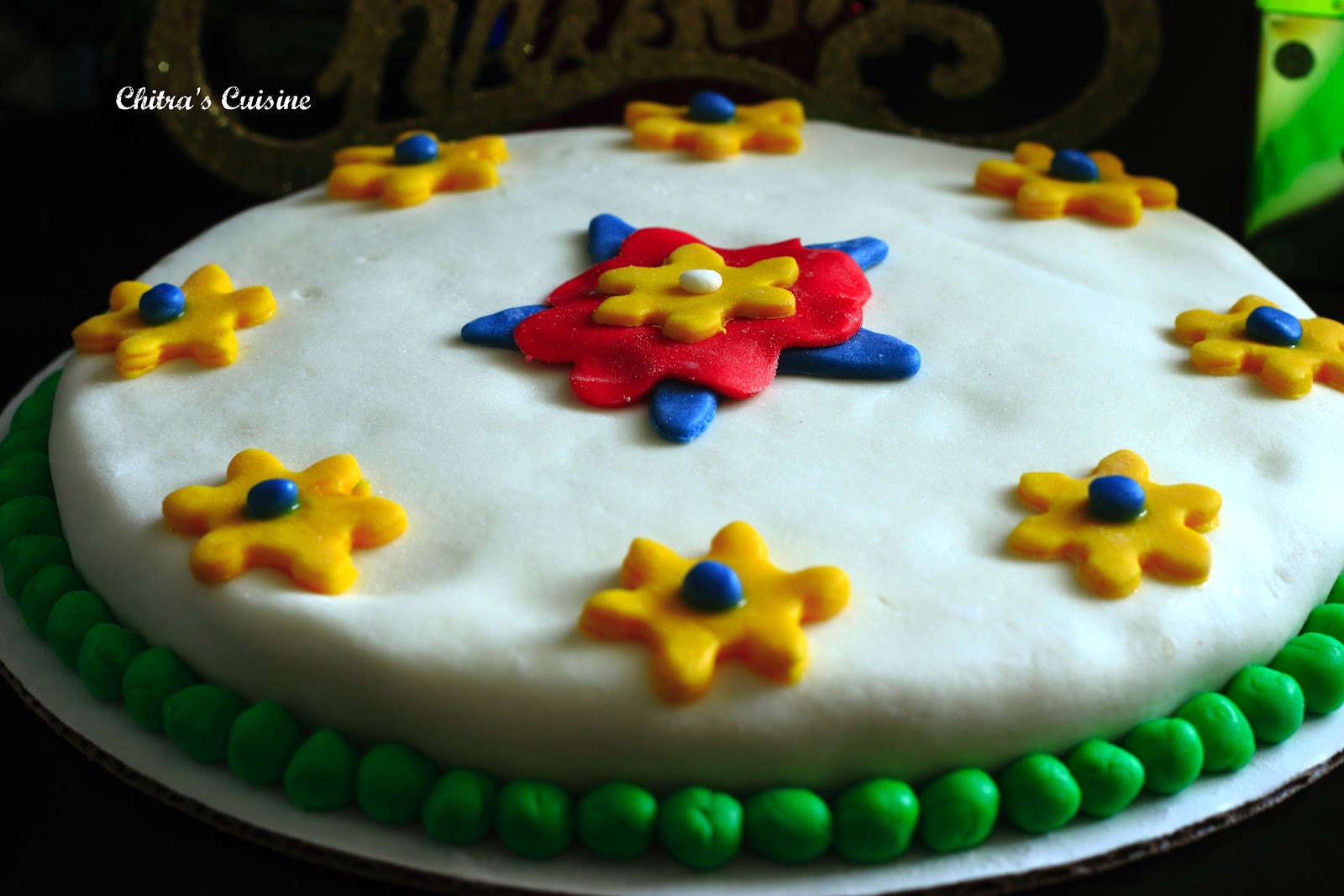 Chitra's Cuisine: Marshmallow Fondant Cake