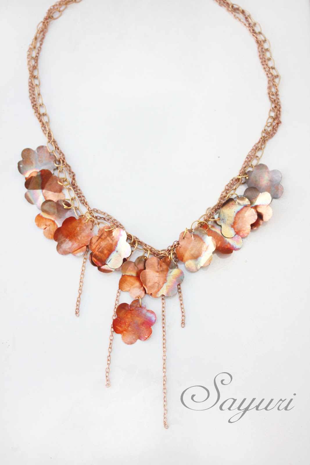 Copper Flowers from my mother's Garden