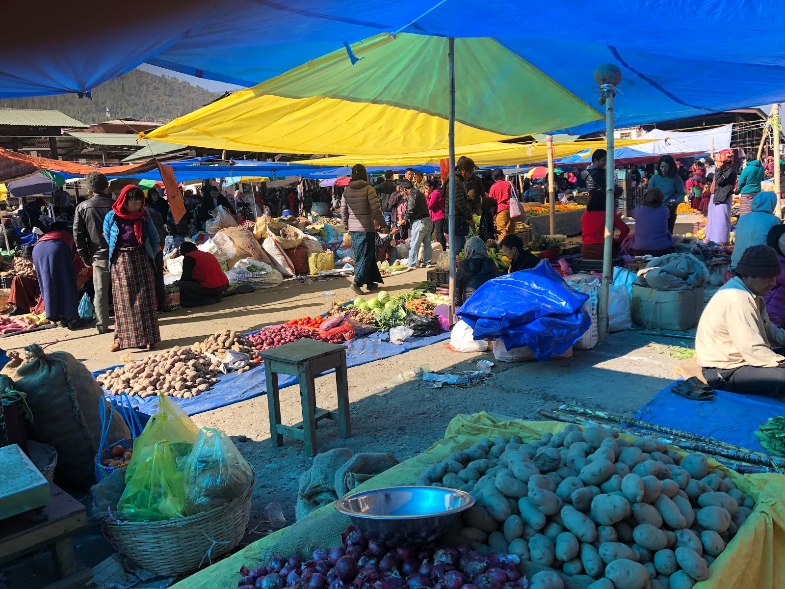 Paro, Weekend Market, Hot Stone Bath in Bhutan