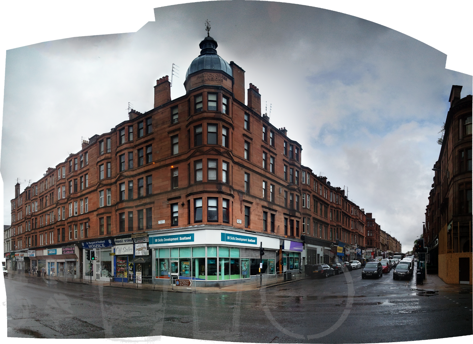 A Hauf Stop : Partick Cross Mansions