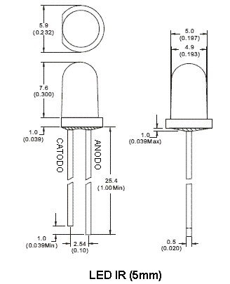 DQSoft: LED e Fototransistor Infravermelho TIL32 e TIL78
