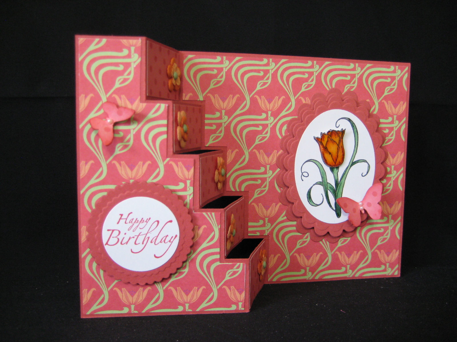 Ink-spirations: Vertical Stair Step Card