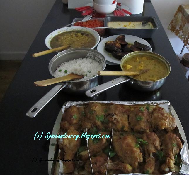 Spice and Curry: Oven Baked-Chicken Kalmi Kabab in my kitchen