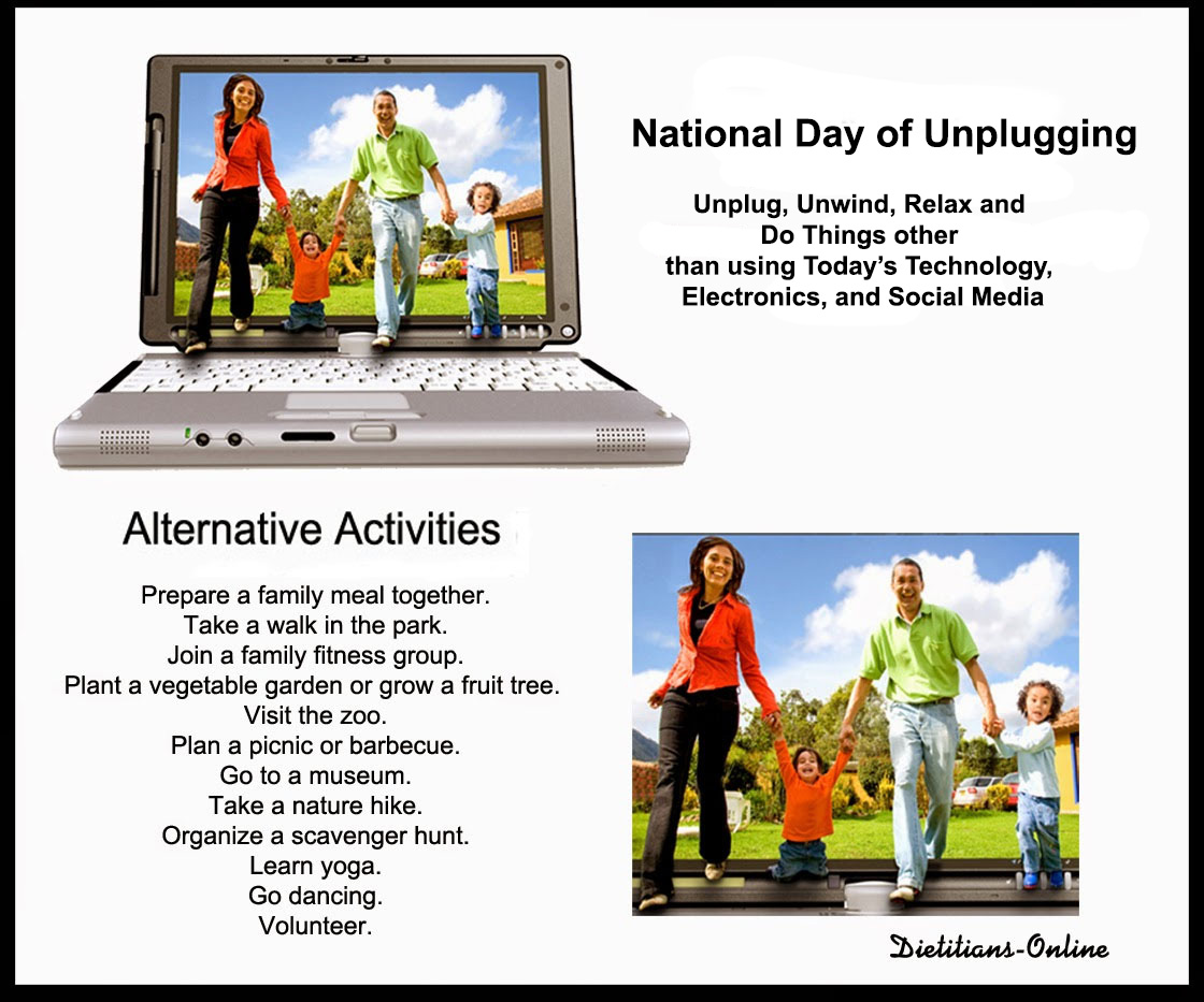 Dietitians Online Blog: National Day of Unplugging - Alternative Activities