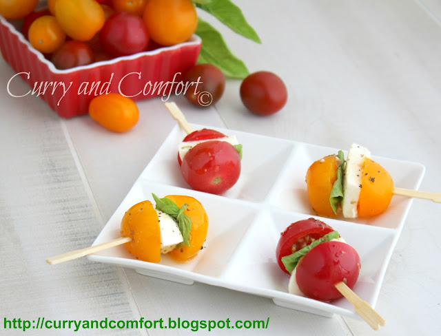 Kitchen Simmer: Caprese Salad Bites Appetizer