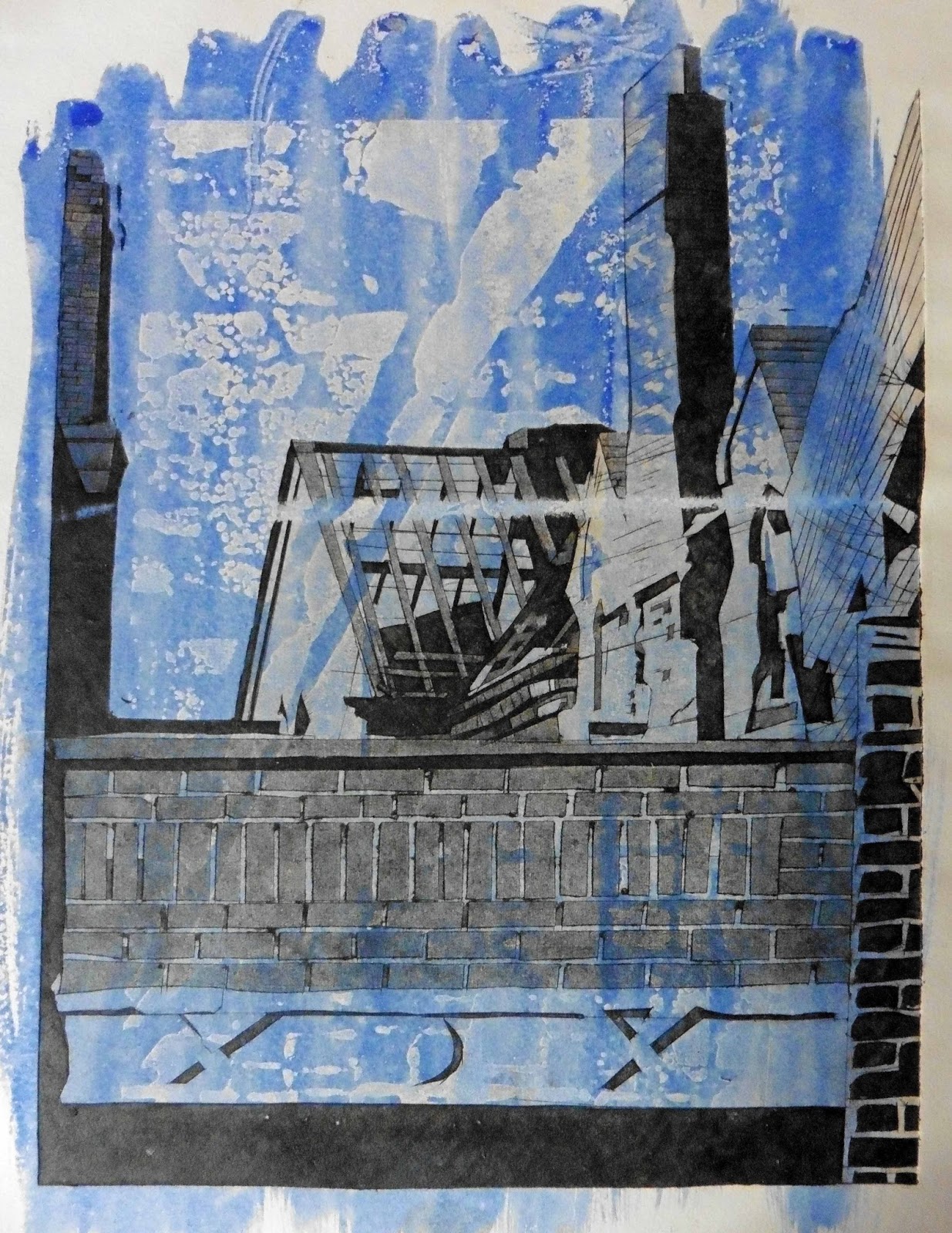 Clare Sherwen Printmaker/Painter: First Ever Collagraph Prints