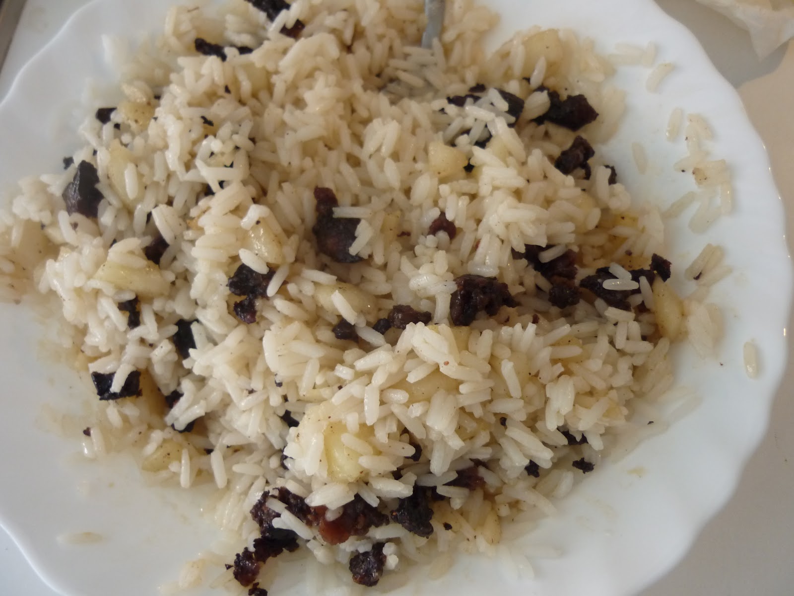 La Chef A: Peras rellenas con arroz y morcilla