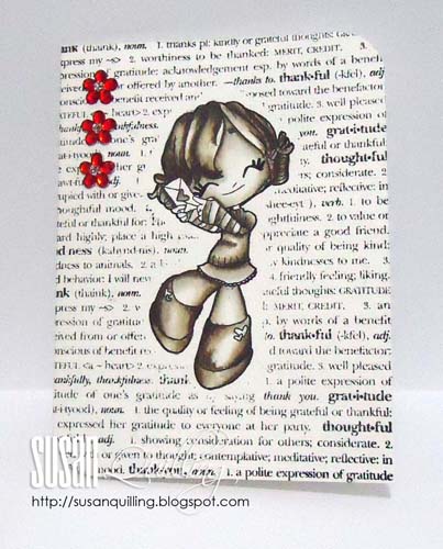 SUSAN QUILLING: Clean and Simple Card #2