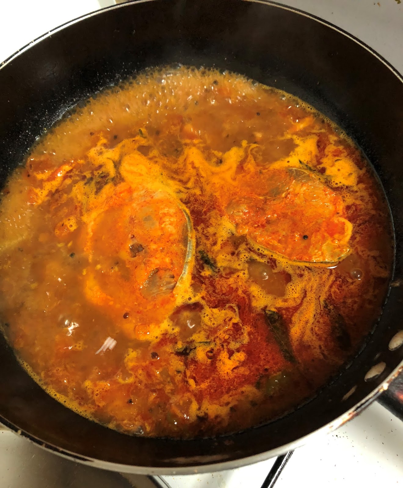 Bethica's Kitchen Flavours: Chepa Pulusu (Fish Curry - Andhra Style)