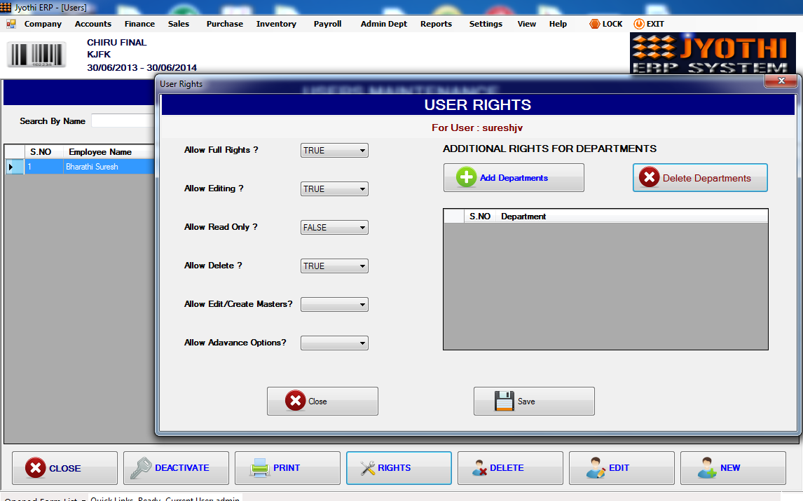Jyothi ERP System in VB.NET Source Code: July 2013