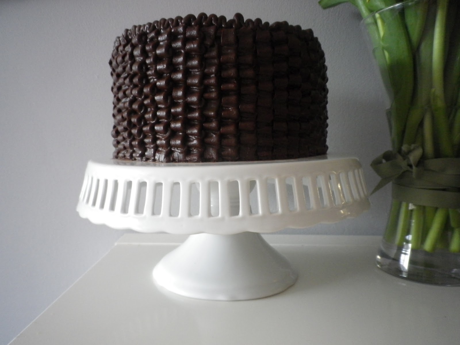 Geekarilla: Chocolate Ruffle Cake