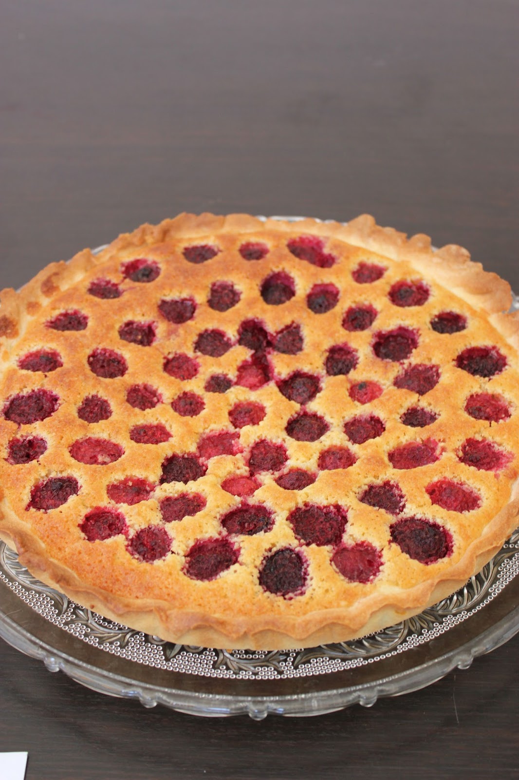 Tarte amandine aux framboises
