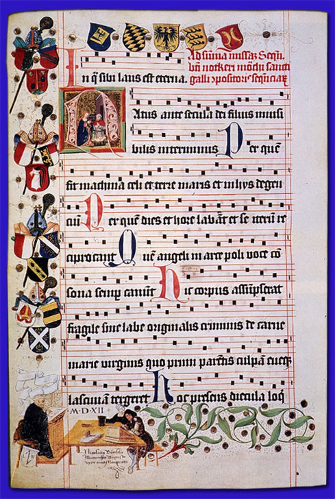 Thirsting 4 Knowledge: From Neumes to Clefs and Staves