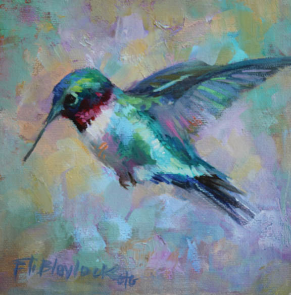 Hummingbird In Flight Art
