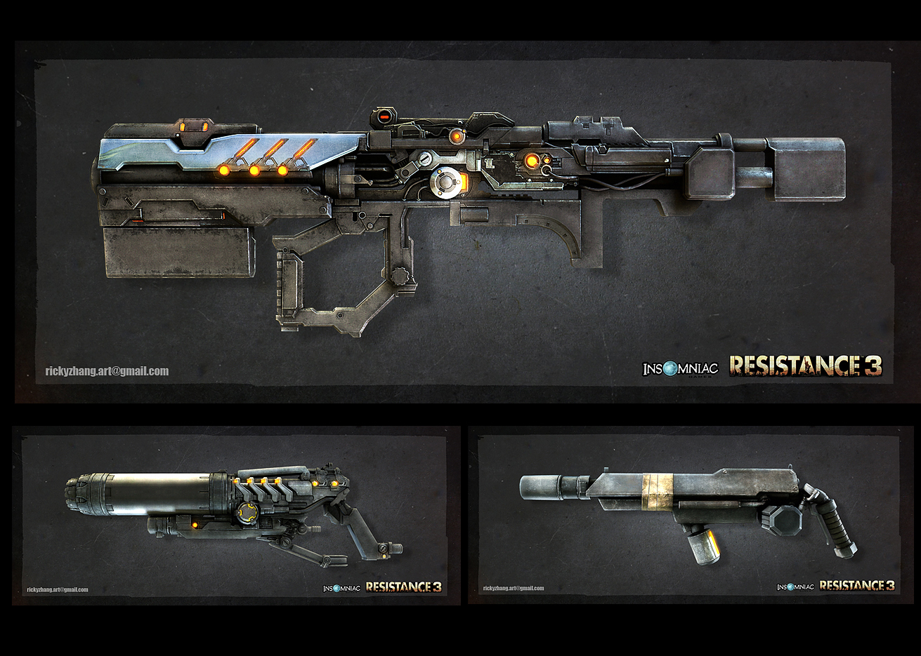 Ricky Zhang Art: Resistance 3 Assets 2010