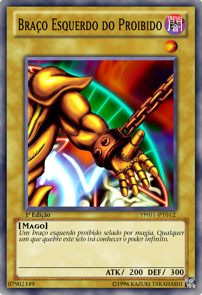 Yu Gi Oh Brazil Braço Esquerdo Do Proibido
