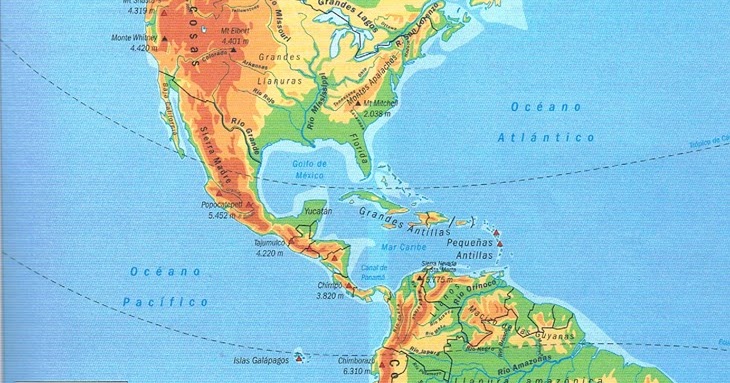 Geo - Astro: Relieve americano