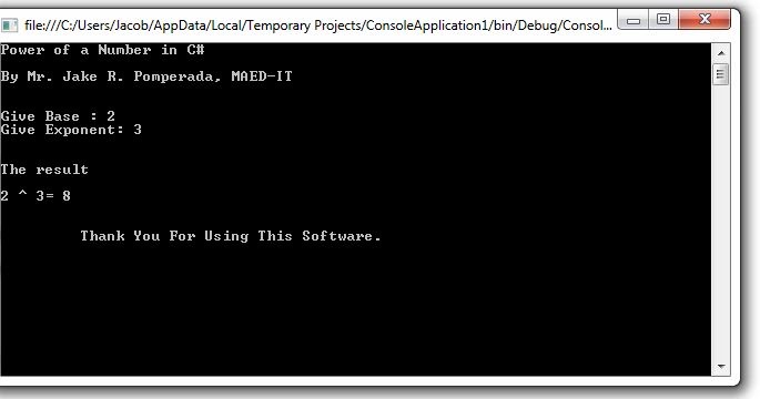 Free Programming Source Codes And Computer Programming Tutorials Power Of A Number In C 